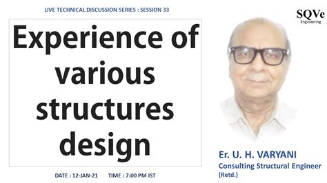 Session 33 Experience Of Various Structures Design Er U H