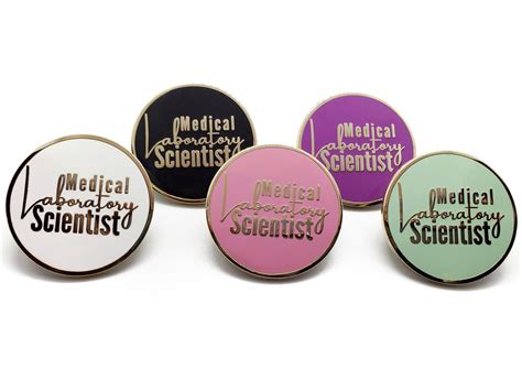 Medical Laboratory Scientist Enamel Pin Noir Voyage®