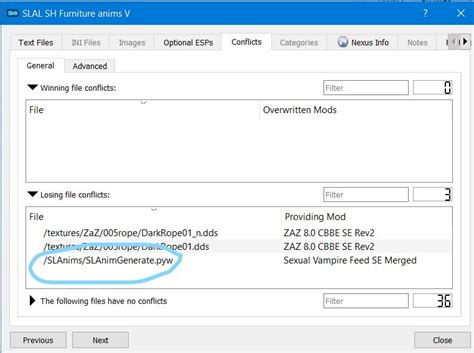 Several Animations Overwriting Slanimgeneratepyw Technical Support Skyrim Special Edition