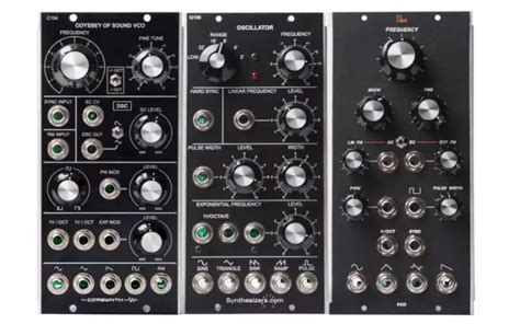 three 5u modular synth vcos compared synthtopia