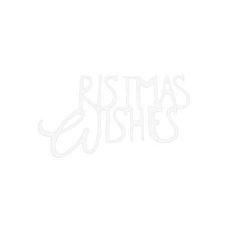 80 48 мм рождественские пожелания металлические режущие штампы Diy Скрапбукинг открытка для