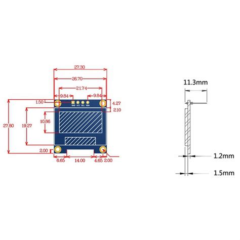 Mô Đun Hiển Thị Lcd Led 0 96 Inch Iic I2c Serial Gnd 128x64 Oled