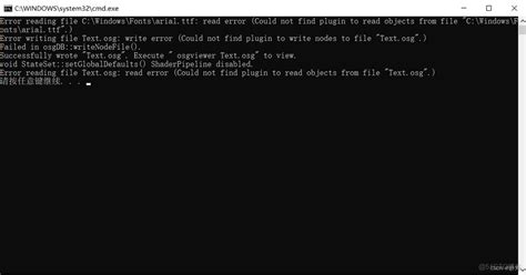 Osg Openscenegraph Could Not Find Plugin To Read Objects From File