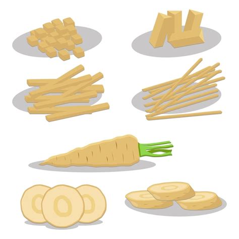 Baked Parsnips Vectors And Illustrations For Free Download Freepik