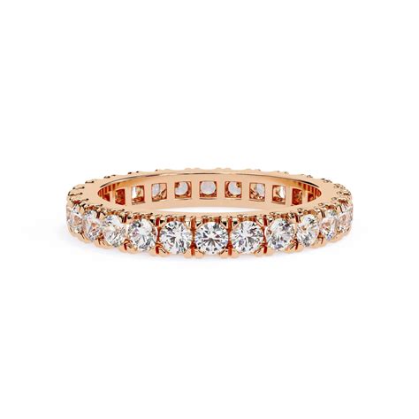 1 13 Ctw Round Full Eternity Diamond Wedding Band Ring 14k Solid Gold