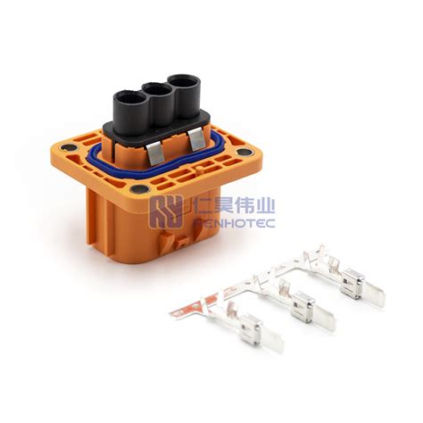 3 Pin High Voltage Interlock Connector Socket 40a 6mm² Shielded Cable A Key