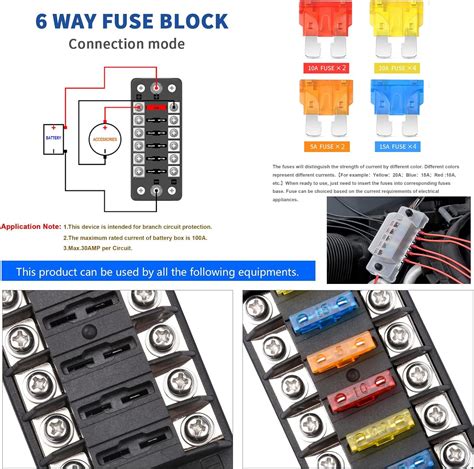 Buy Way V Fuse Box Blade Volt Fuse Block Without LED Indicator Damp Proof Cover
