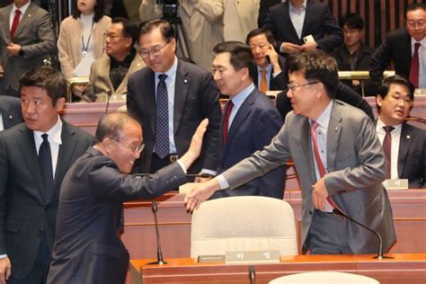 국민의힘 의원총회노란봉투법 방송 3법 필리버스터 독려 아주경제