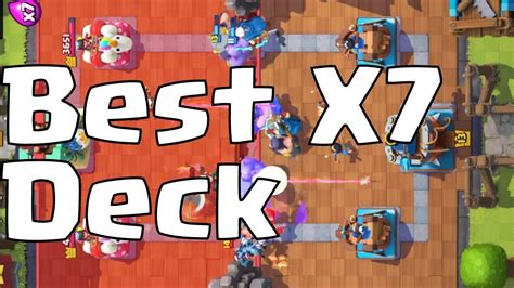 Best Deck For X7 Elixir Challenge Clash Royale 7x Elixir Battle Youtube