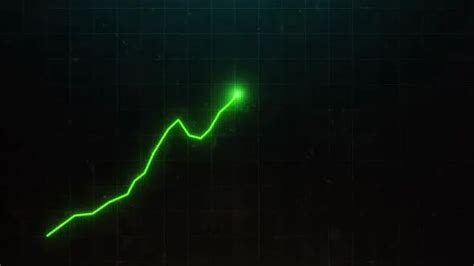 Trend Green Line Graph Going Up By KingfisherPro