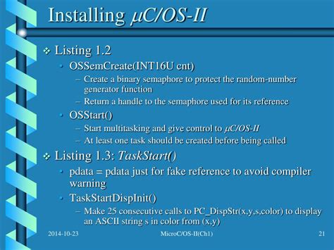 Ppt Microc Os Ii The Real Time Kernel Prof Sung Jo Kim School Of