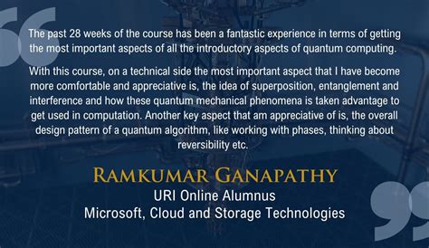 Quantum Computing Graduate Certificate Uri Online