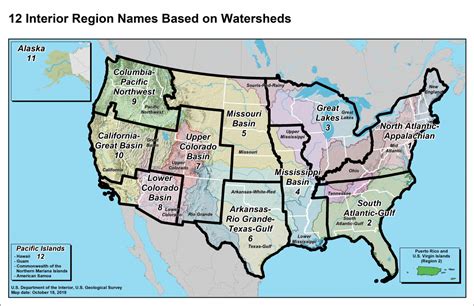 Unified Interior Regional Boundaries U S Department Of The Interior