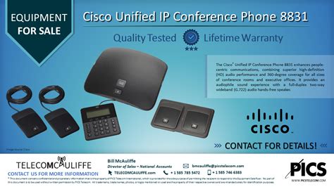 Cisco Unified IP Conference Phone TELECOMCAULIFFE