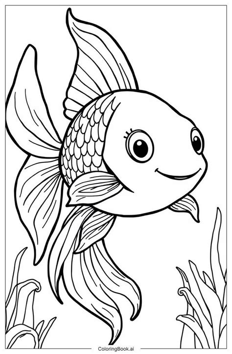 金魚 填色頁免費 PDF PNG 可列印
