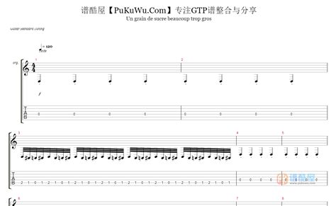 【乐队总谱】bighana Le Clafouti Pro Socialiste Gtp吉他谱 Guitar Pro可视听多音轨动态谱 谱酷屋