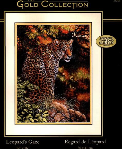 Вышивка Леопард крестом, схема в PDF №9237