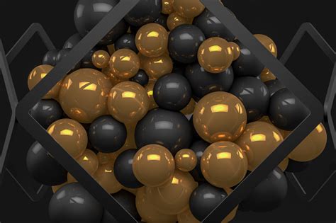 검은 색 배경에 비행 구가있는 3d 사각형 프레임 0명에 대한 스톡 사진 및 기타 이미지 0명 3차원 형태 개념 Istock