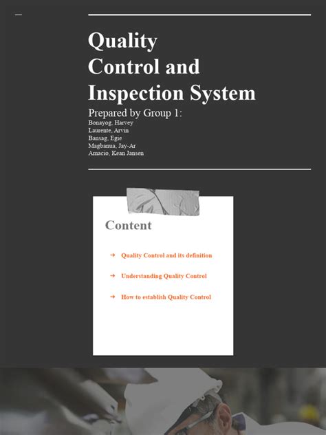 group 1 quality control ppt report download free pdf economies