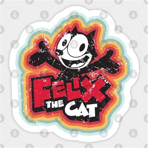 Felix The Cat Felix The Cat Sticker Teepublic