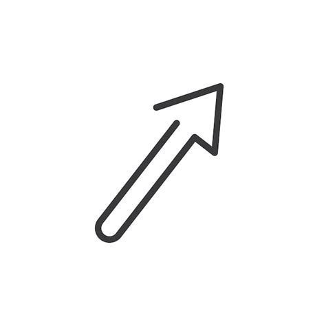 Premium Vector Arrow Line Stroke Icon Vector Element Design Template