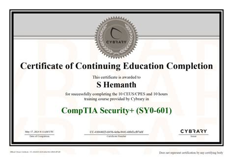 S Hemanth On Linkedin Happy To Share That I Have Completed My Comptia