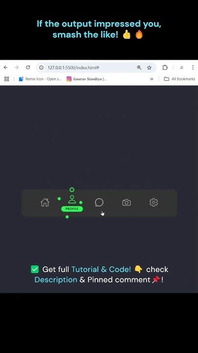 Magic Navigation Menu Using Html And Css Webdevelopment Coding Navigationmenu Shorts Youtube