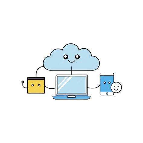 Premium Vector Cloud Computing Vector Illustration