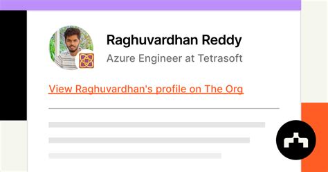 Raghuvardhan Reddy Azure Engineer At Tetrasoft The Org