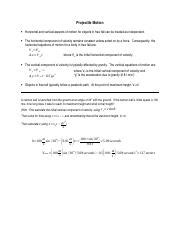 Understanding Projectile Motion Calculating Maximum Height Course Hero