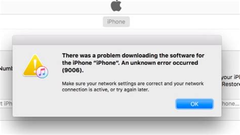 ITunes Error 9006 An Unknown Error Occurred MacReports