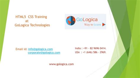 html5 css3 online training ppt