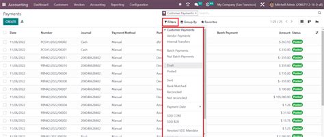payments in odoo 16 accounting odoo v16 enterprise edition book