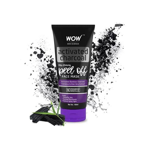 Wow Activated Charcoal Peel Off Face Mask Shajgoj