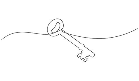 하나의 연속 키 라인을 그립니다 부동산 잠금 아이콘입니다 낙서 스타일의 성공 솔루션 기회 및 안전 개념의 열쇠 한붓그리기에 대한 스톡 벡터 아트 및 기타 이미지 Istock