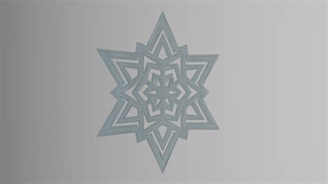 Free Snowflake Model Turbosquid 2159444