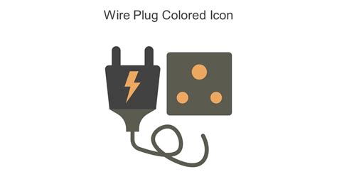 Wire Plug Colored Icon In Powerpoint Pptx Png And Editable Eps Format Ppt Powerpoint
