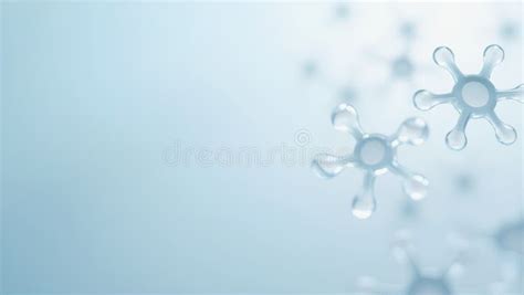 Abstract Molecular Structure In Light Blue Background Stock Illustration Illustration Of