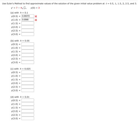 Answered Use Eulers Method To Find Approximate Bartleby