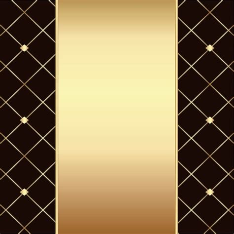 Черно золотой фон с золотой полосой Премиум векторы