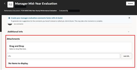 How To Hide The Attachment Section Within The Performance Evaluation — Cloud Customer Connect