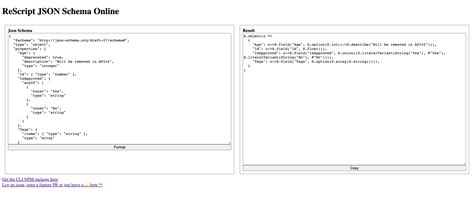 rescript json schema npm