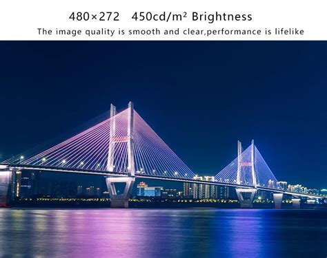 4 3 Inch 480x272 IPS Bright LCD Screen RGB 24 BIT Interface Wide Temperature Touch Display