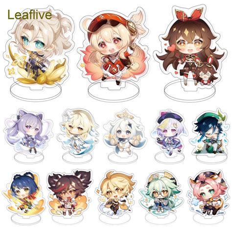 โมเดลฟิกเกอร์อะคริลิคตั้งโต๊ะ รูปการ์ตูนอนิเมะใบไม้น่ารัก สําหรับตกแต่งโต๊ะ เก็บสะสม Shopee