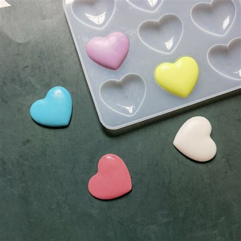 3d 하트 모양 거울 실리콘 수지 금형 보석 만들기 도구 생일 파티용 Diy 공예 만들기 키체인 장식 수공예 선물 주얼리 만들기