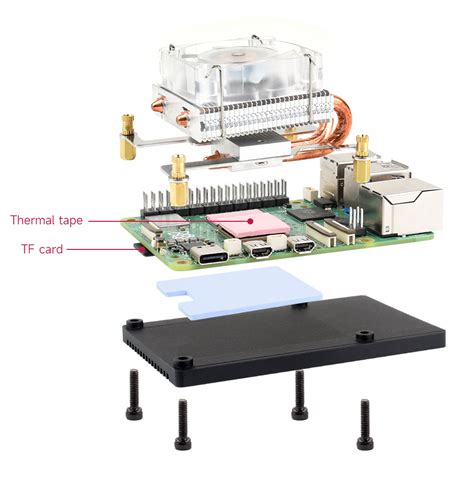 Low Profile ICE Tower CPU Cooling Fan For Raspberry Pi Buy In Australia WS Core