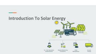 Introduction To Solar Energy Mahindra TEQO PPTX