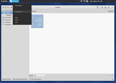 how to open the preferences dialog in gthumb 3 4 on linux systutorials