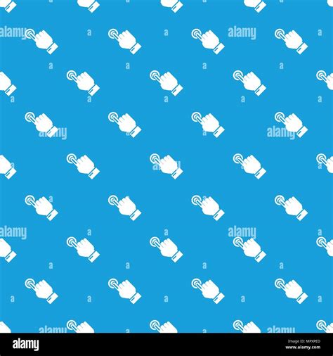 Cursor Hand Click Pattern Vector Seamless Blue Stock Vector Image And Art Alamy