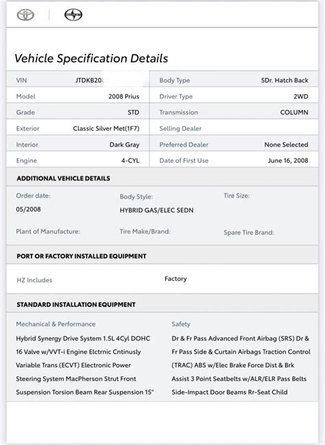 How To Find My Model Number PriusChat